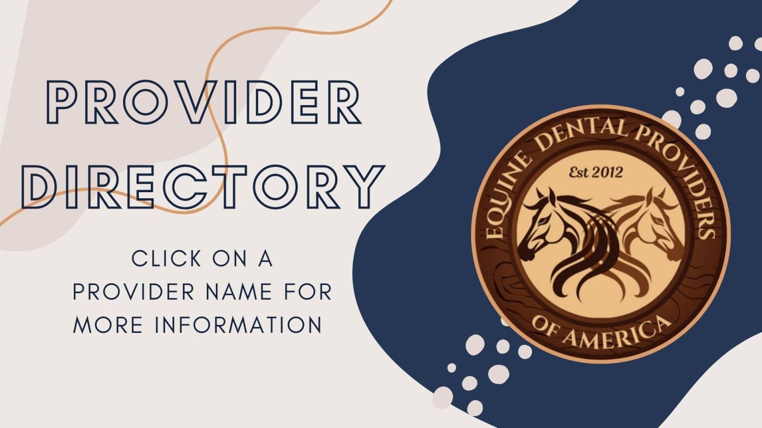 Provider Directory – Equine Dental Providers of America